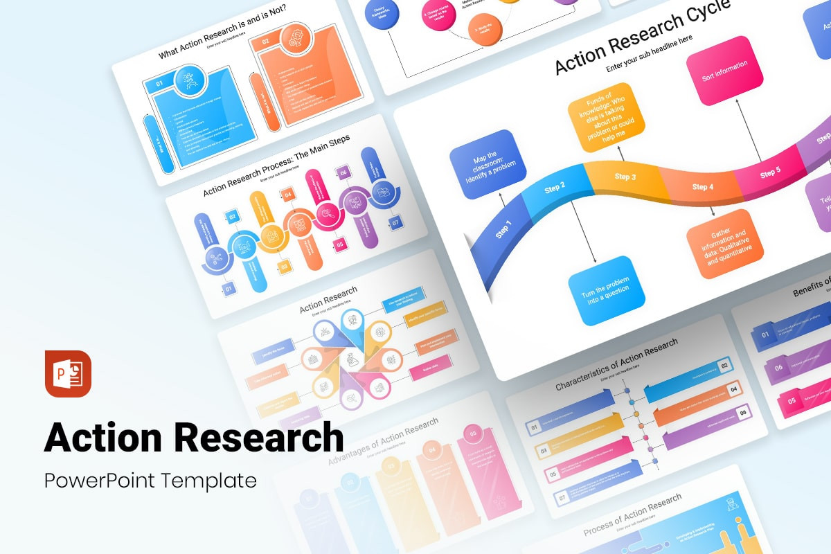 Action Research PowerPoint Template | Nulivo Market